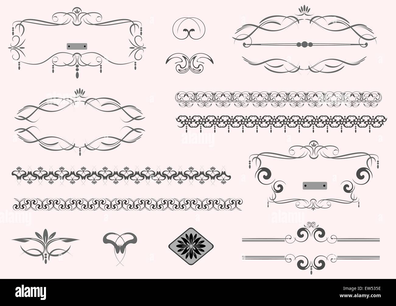 Vector decorative design elements Stock Vector Image & Art - Alamy
