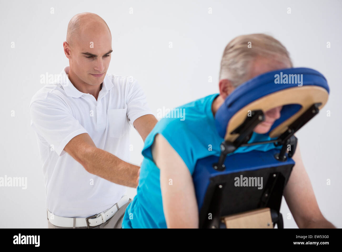 Man having back massage Stock Photo - Alamy
