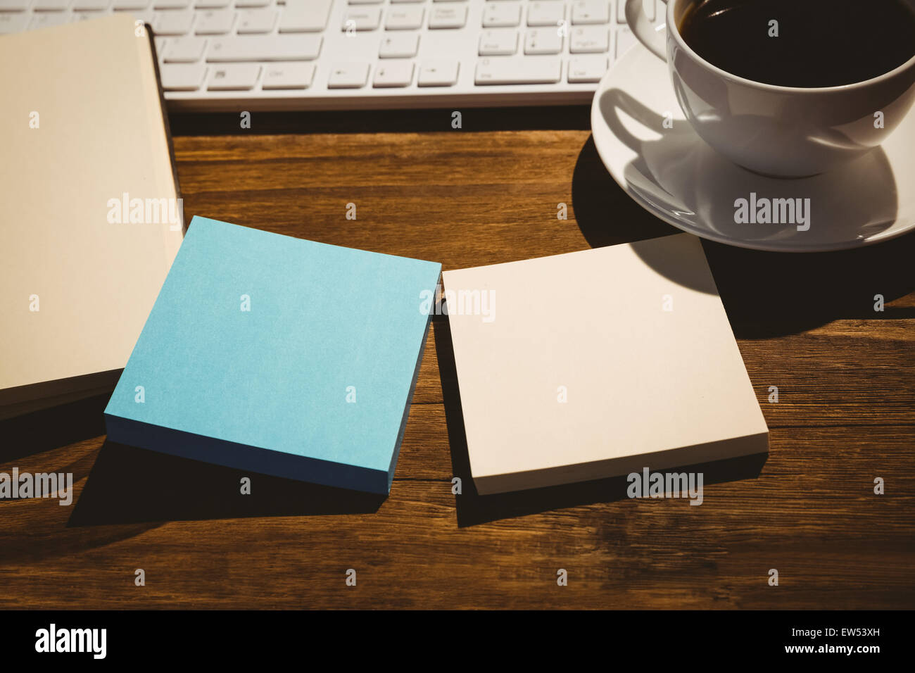 Overhead shot of post its Stock Photo - Alamy