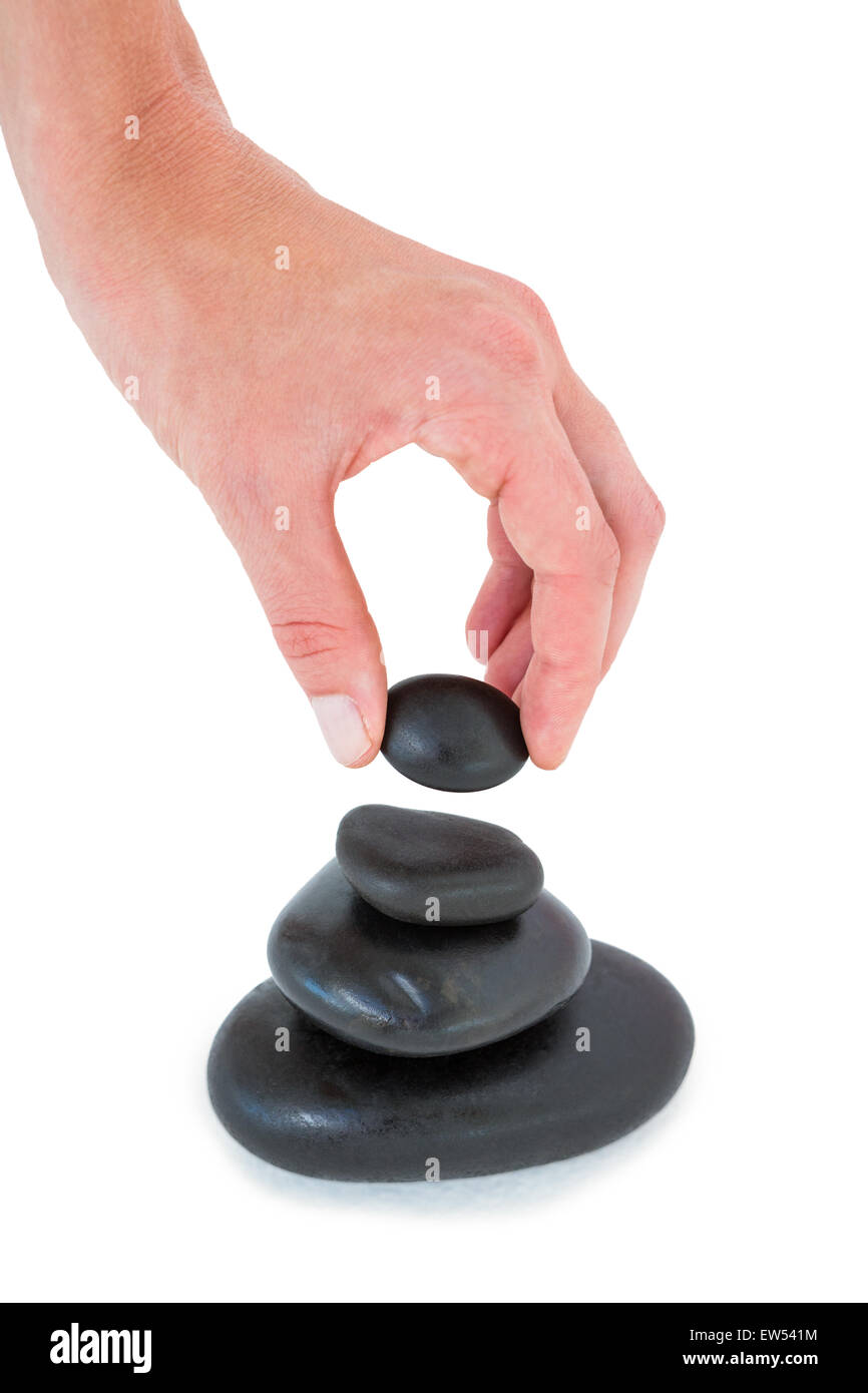 Tower of pebbles Stock Photo - Alamy