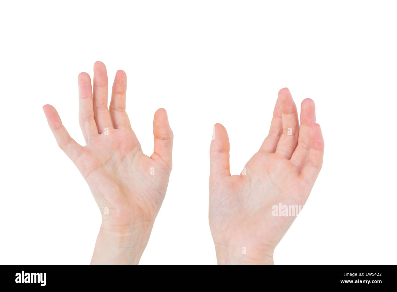Woman presenting Cut Out Stock Images & Pictures - Alamy