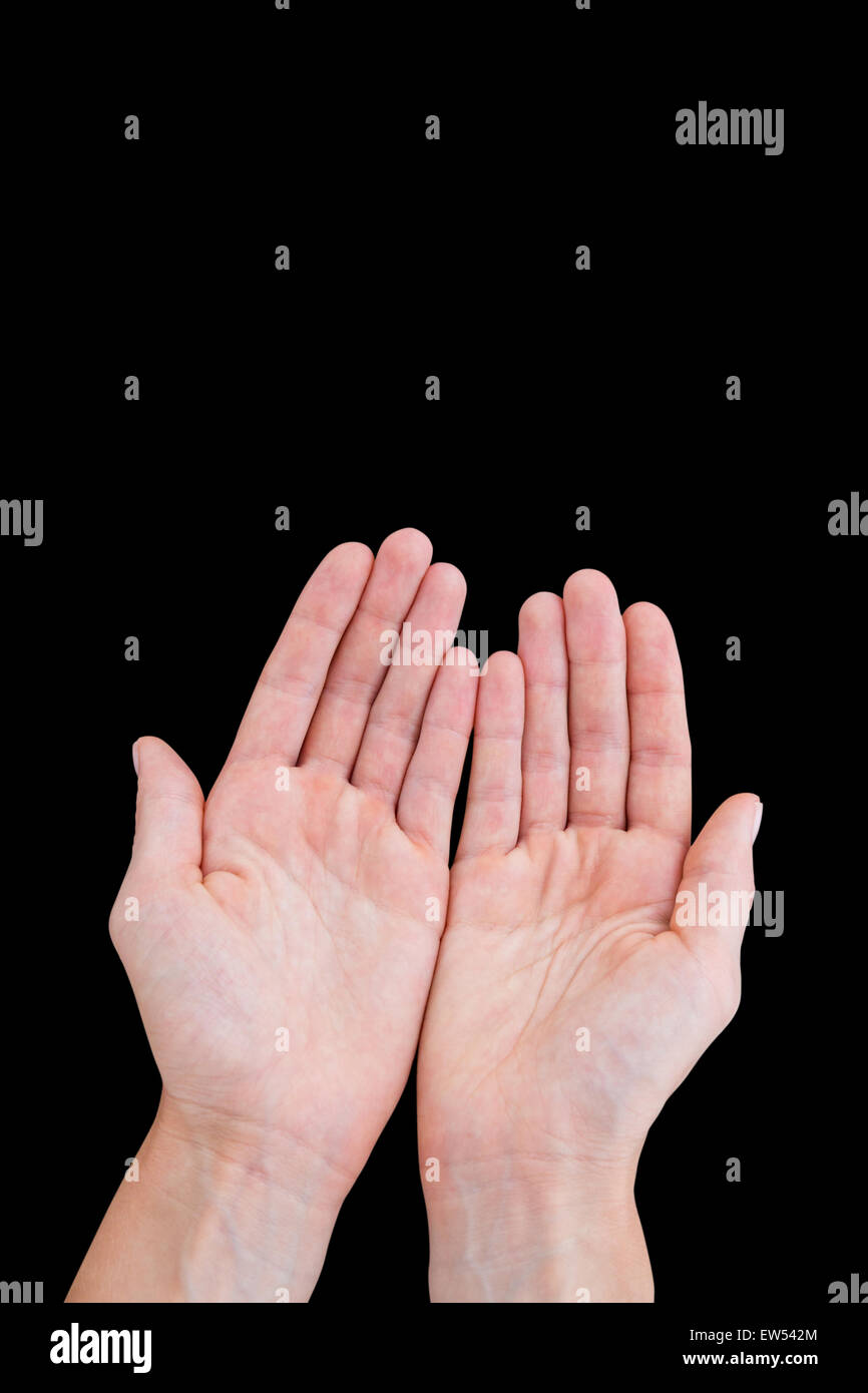 Palm presenting hi-res stock photography and images - Alamy