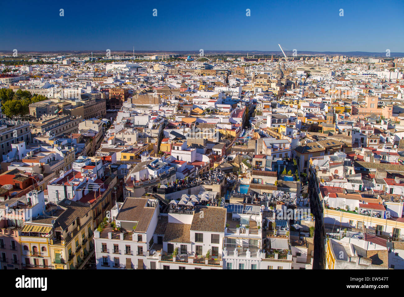 Aerial view of the city of Seville, Spain Stock Photo - Alamy