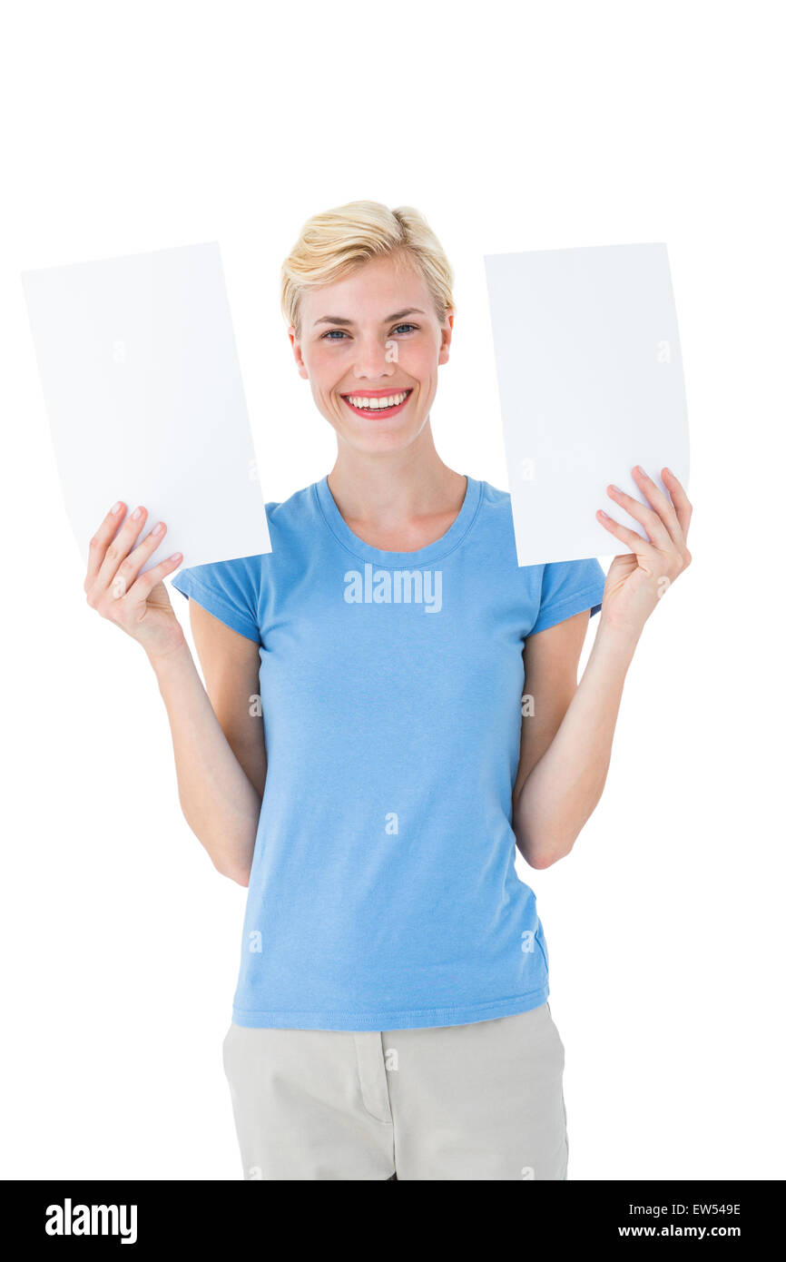 Woman 20s holding paper hi-res stock photography and images - Alamy