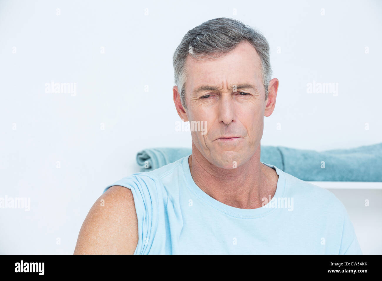 Male patient looking sad hi-res stock photography and images - Alamy
