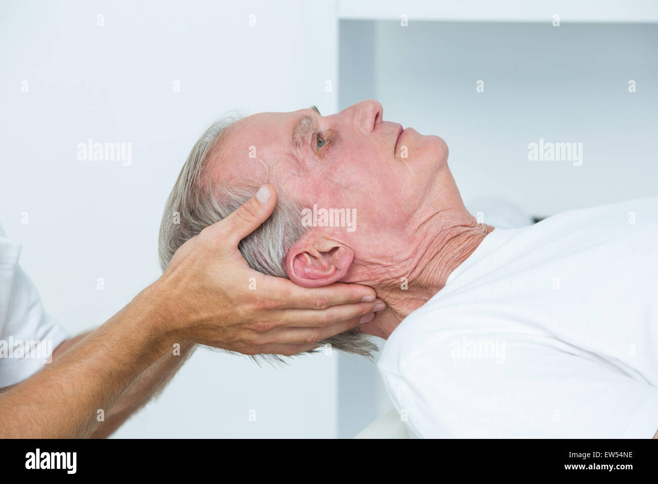 Man receiving head massage Stock Photo - Alamy