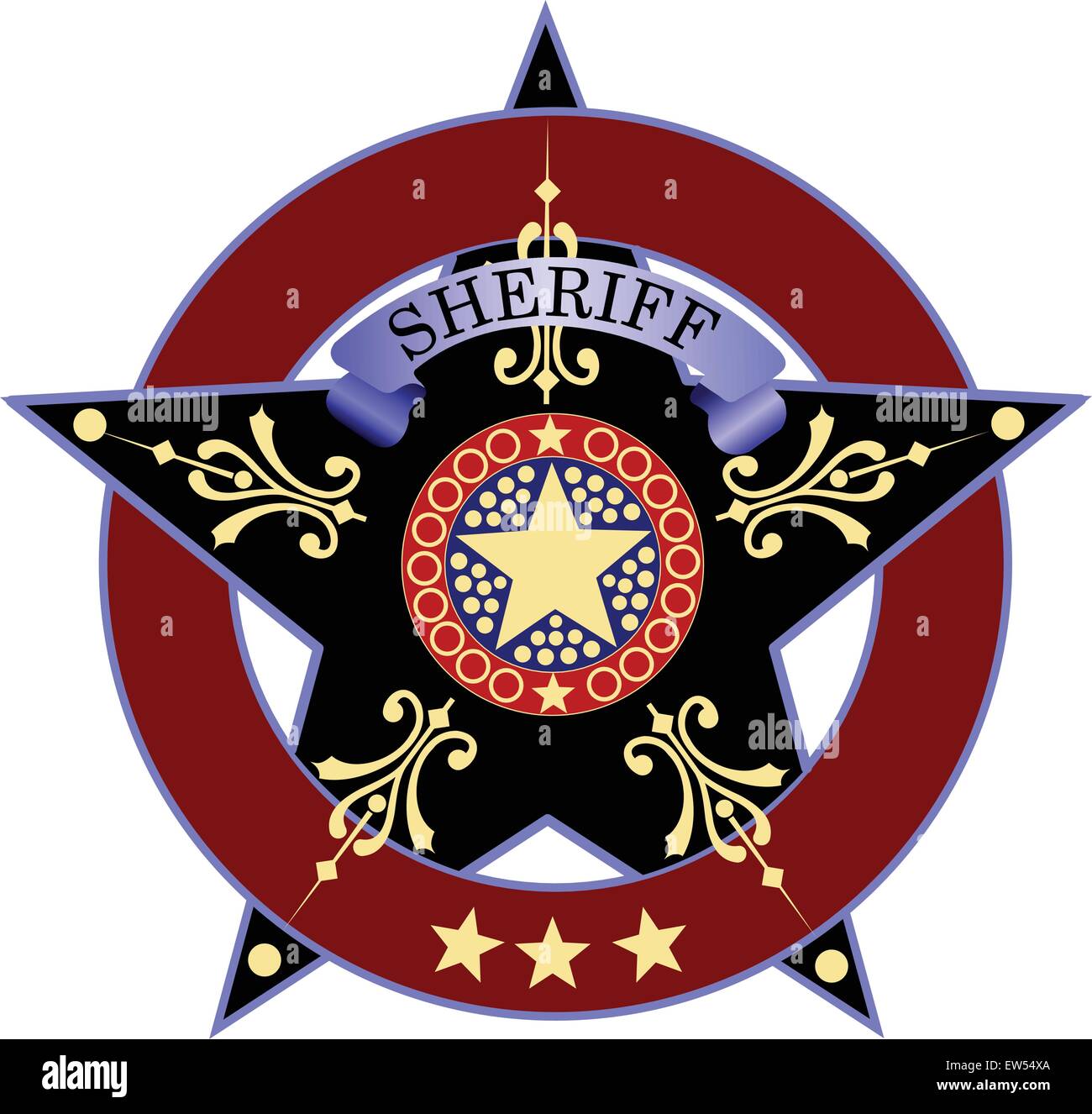 Sheriffs badge hi-res stock photography and images - Alamy