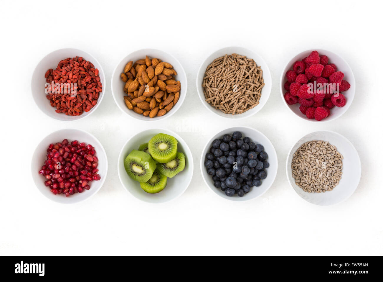 Selection healthy food Cut Out Stock Images & Pictures - Alamy