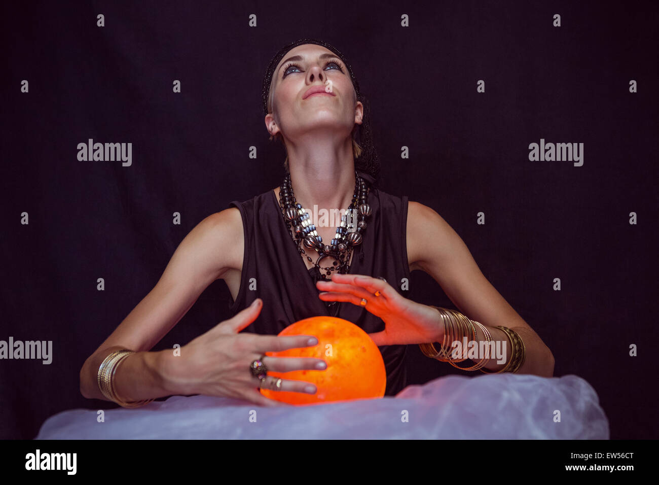 Fortune teller forecasting the future Stock Photo - Alamy
