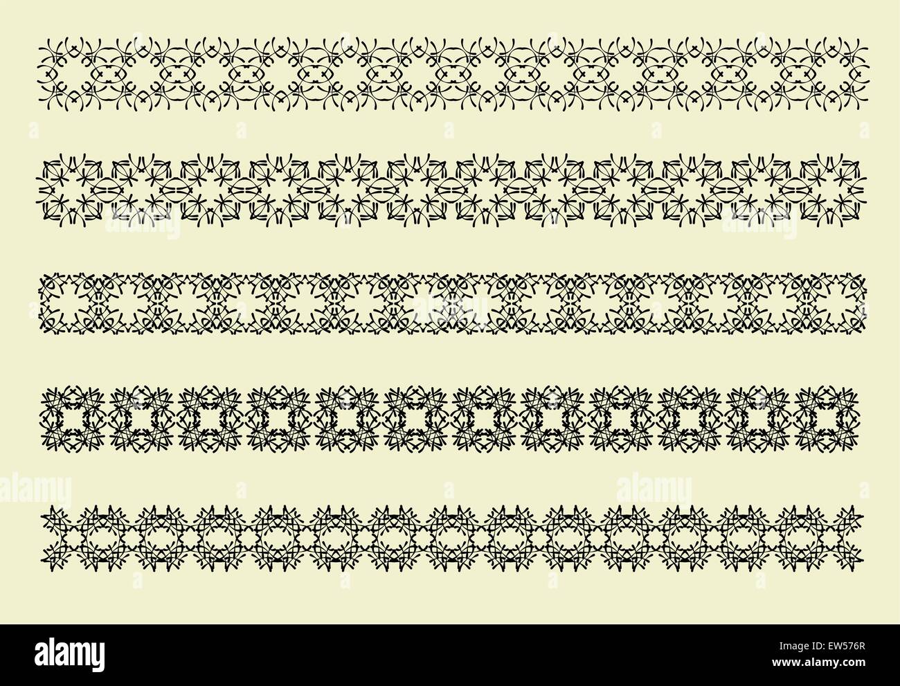 Collection of ornamental rule lines hi-res stock photography and images ...