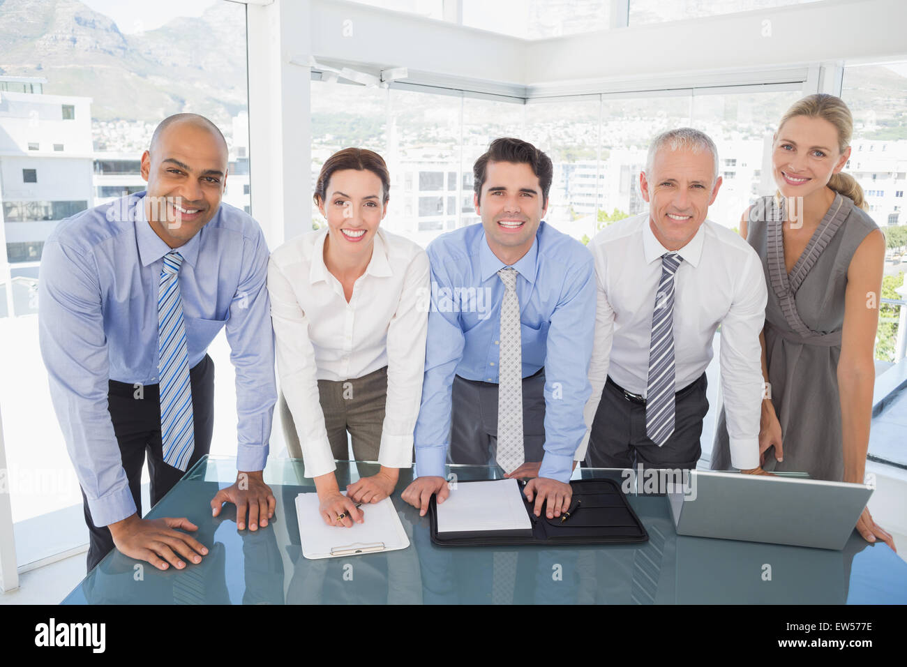 Business team during meeting Stock Photo - Alamy