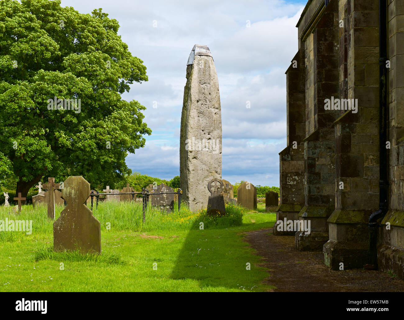 Rudston monolith saints church rudston hi-res stock photography and ...