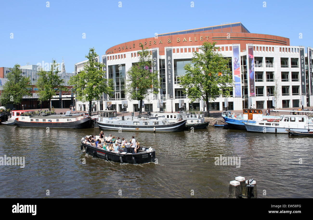 Stopera building in Amsterdam, Netherlands, housing both City Hall ...