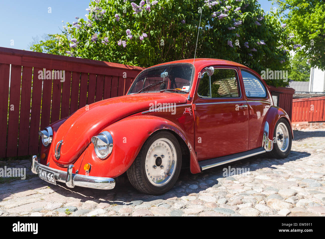 Volkswagen beetle red vintage hi-res stock photography and images - Alamy
