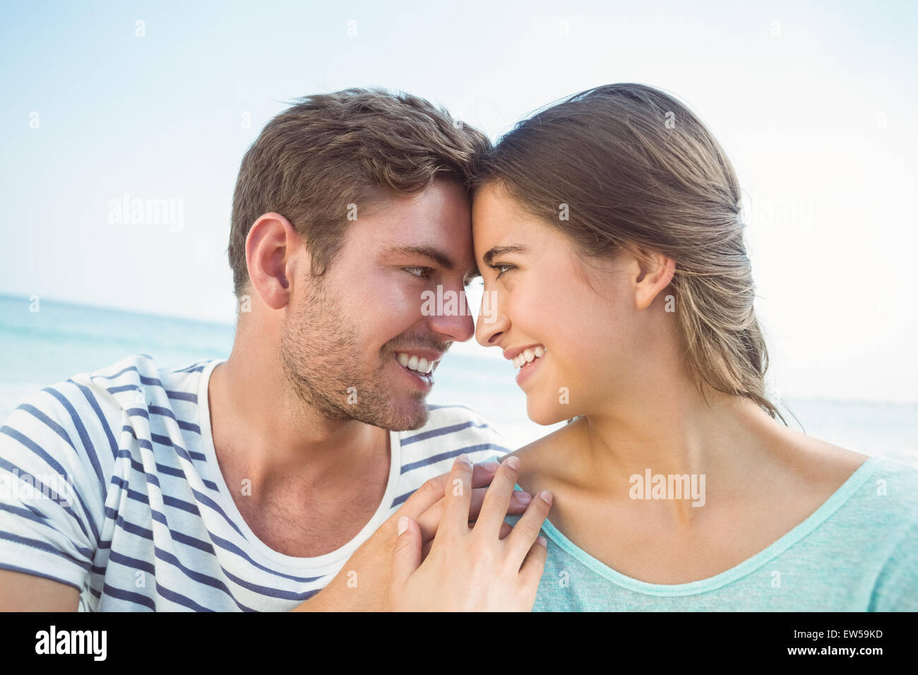 Happy smiling couple love other hi-res stock photography and images - Alamy