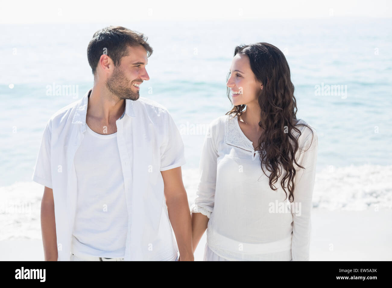 happy couple smiling Stock Photo - Alamy
