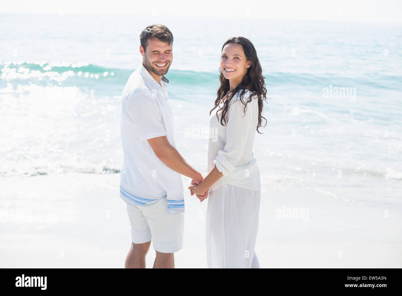 happy couple smiling Stock Photo - Alamy
