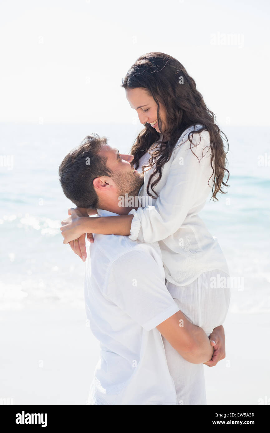 happy couple smiling Stock Photo - Alamy