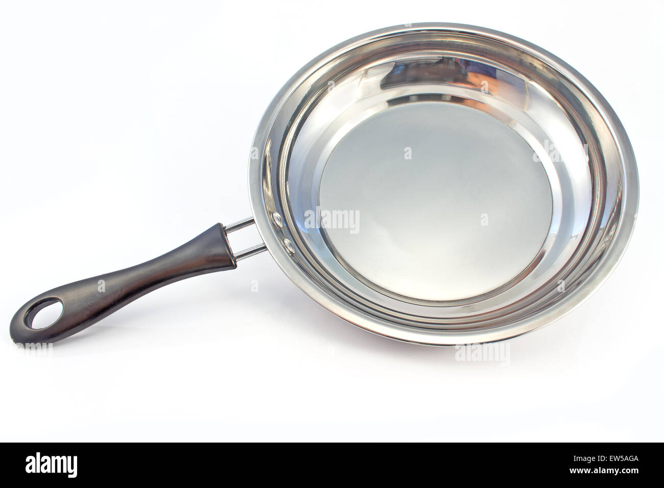 Stainless steel pan fry Cut Out Stock Images & Pictures - Alamy
