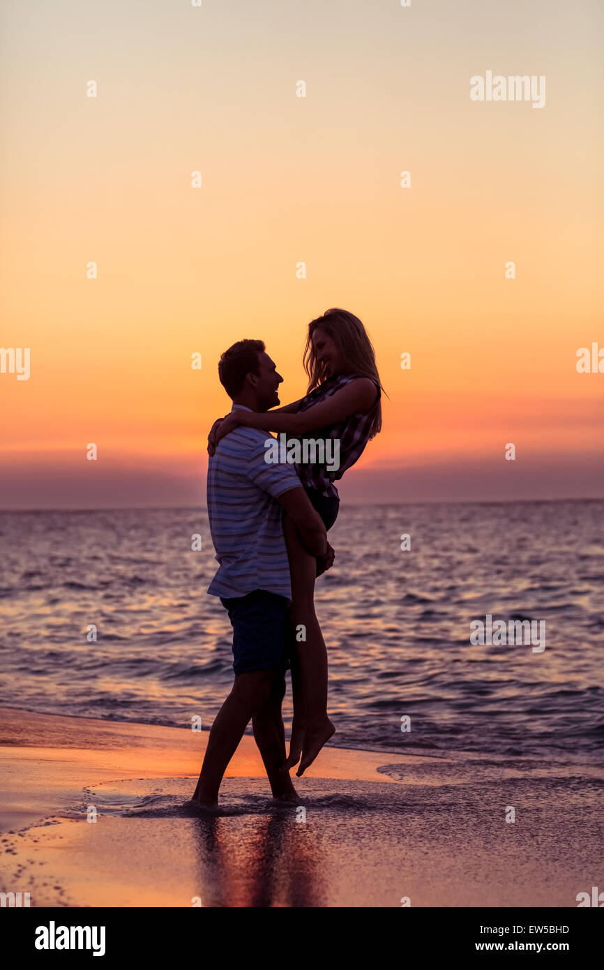 happy couple smiling Stock Photo - Alamy