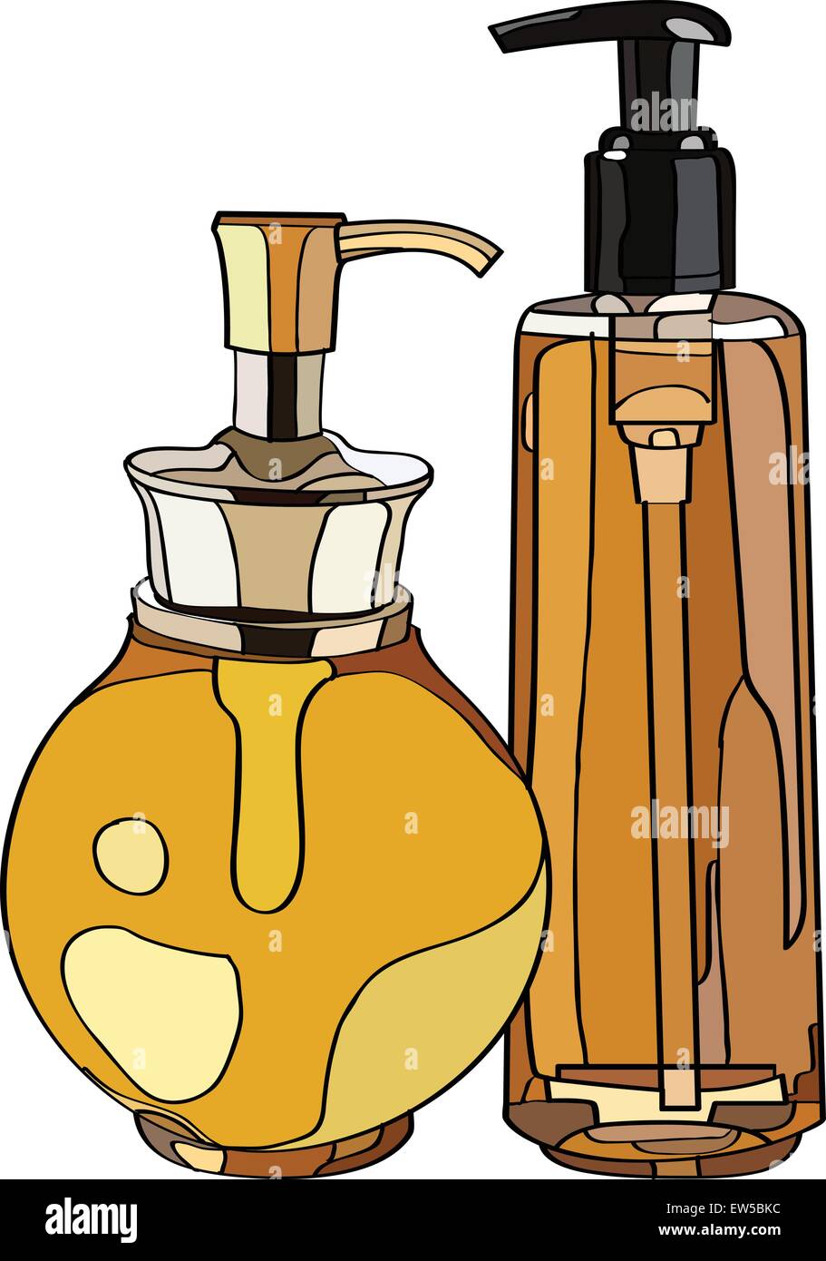 Woman smell scent aroma perfume Stock Vector Images - Alamy