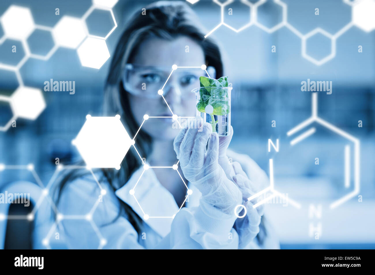 Composite image of science graphic Stock Photo - Alamy