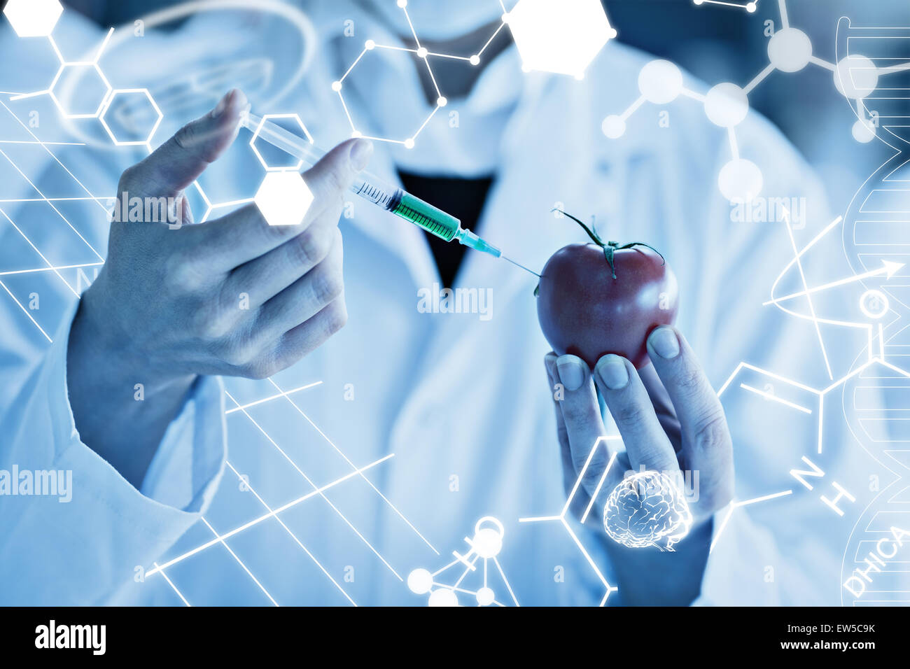 Composite image of science graphic Stock Photo - Alamy