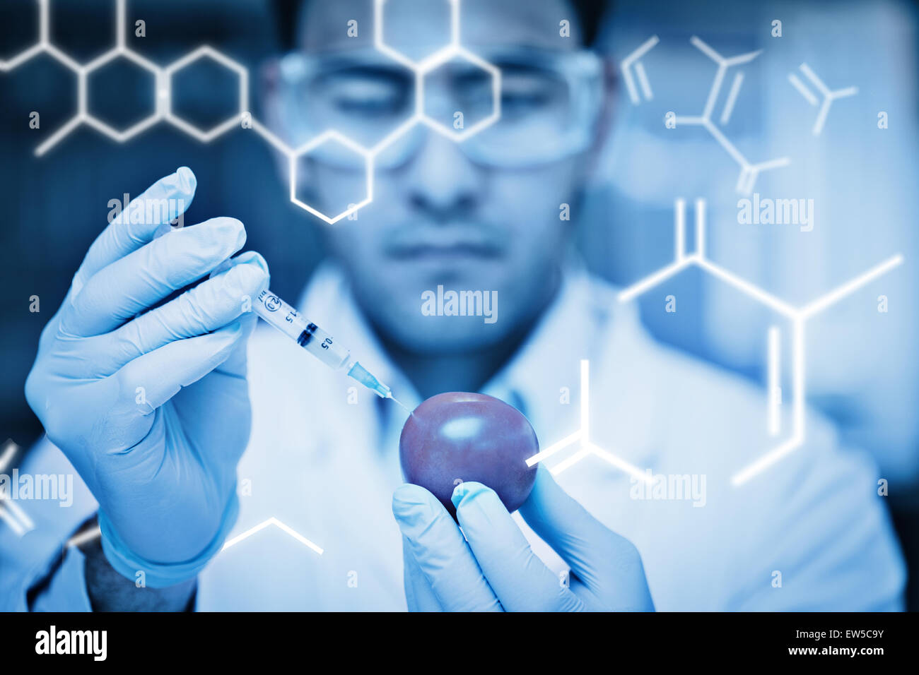 Composite image of science graphic Stock Photo - Alamy