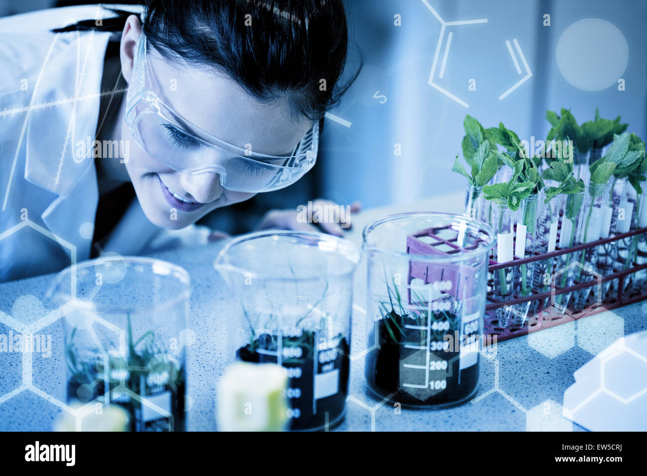 Composite image of science graphic Stock Photo - Alamy