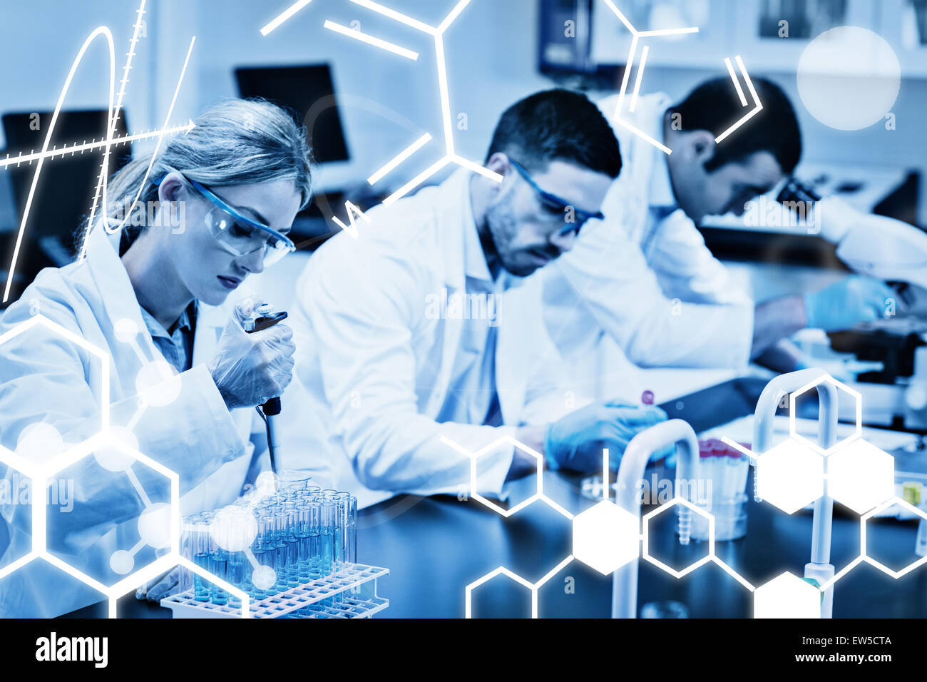 Composite image of science graphic Stock Photo - Alamy