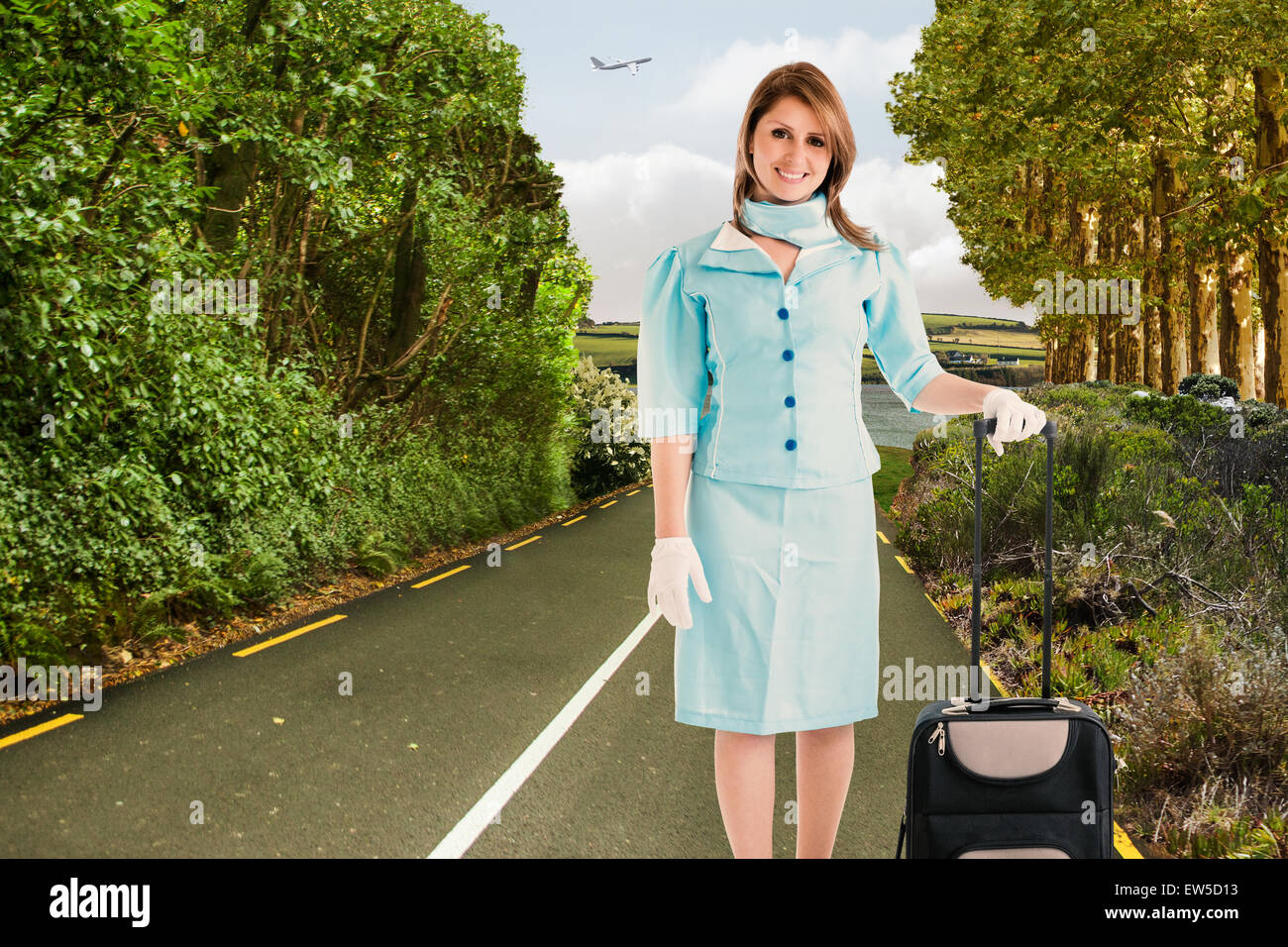 Air hostess plane hi-res stock photography and images - Alamy