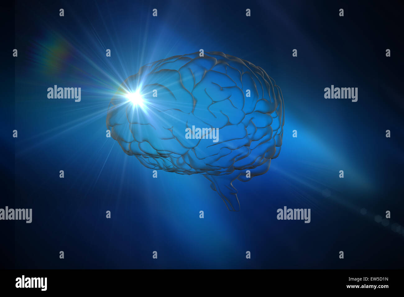 Glow brain hi-res stock photography and images - Alamy