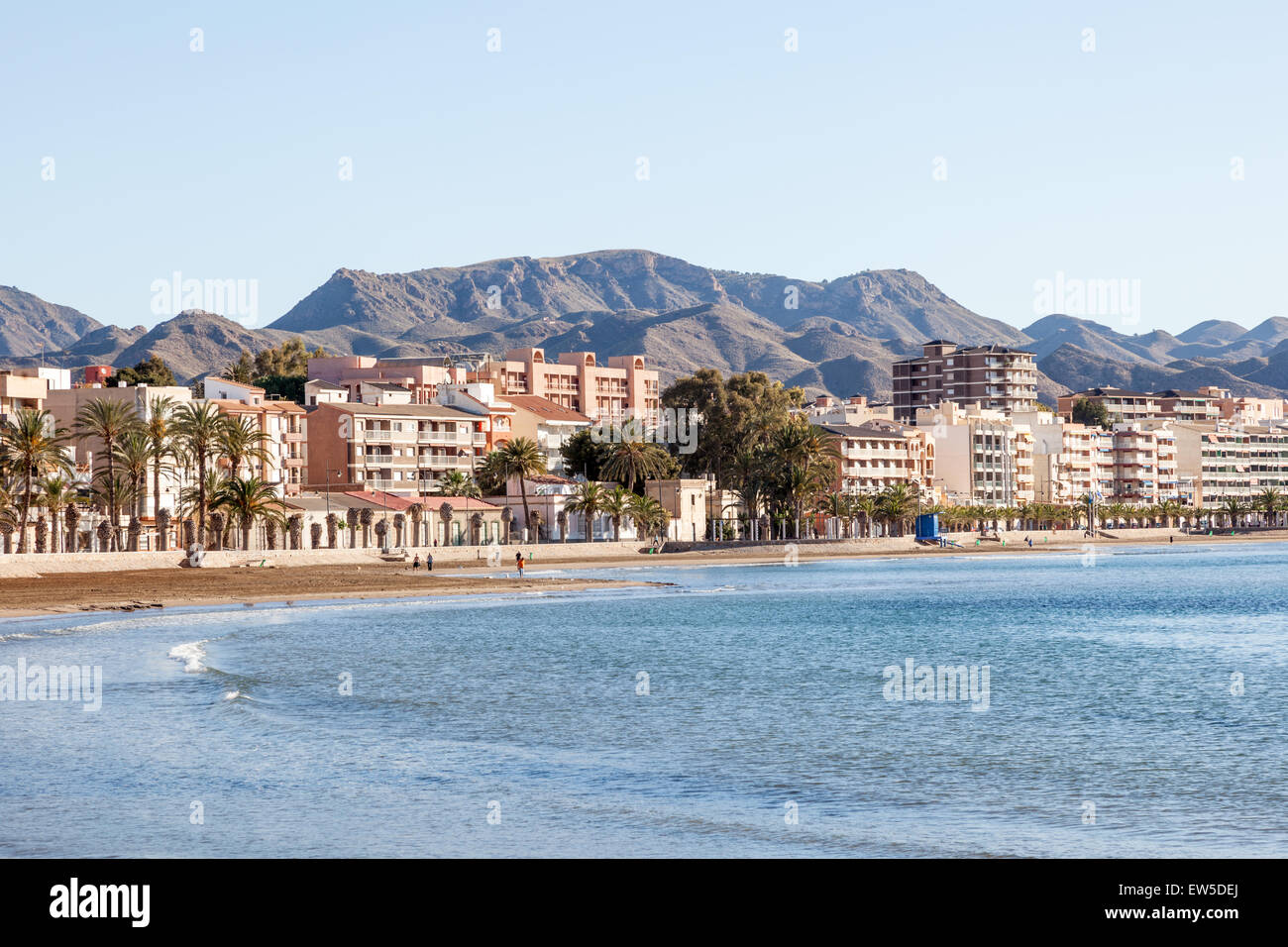 Beach in Puerto de Mazarron, province of Murcia, Spain Stock Photo - Alamy