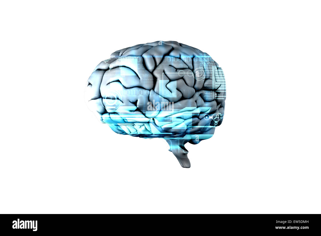 Computer brain interface Cut Out Stock Images & Pictures - Alamy