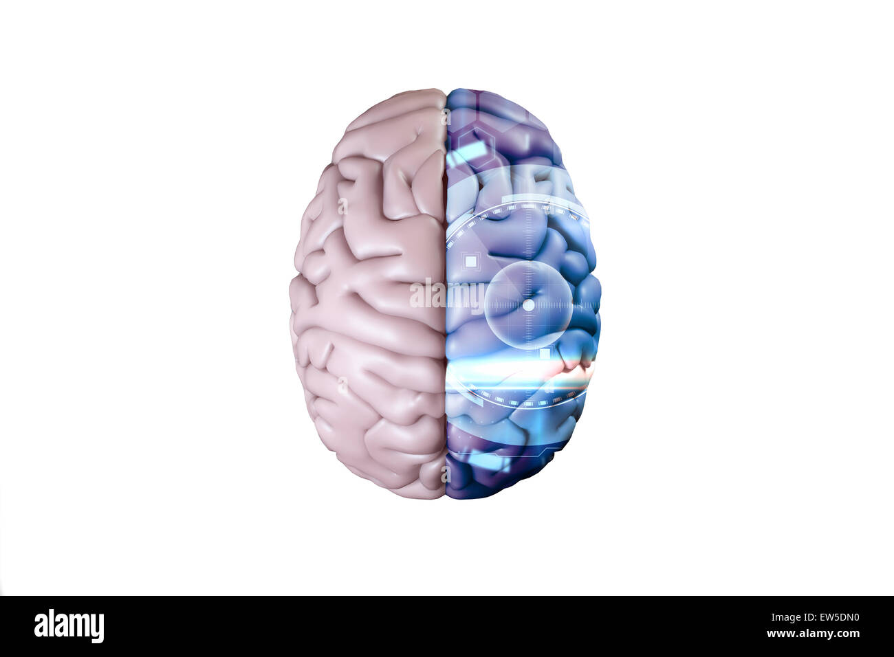 Computer brain interface Cut Out Stock Images & Pictures - Alamy