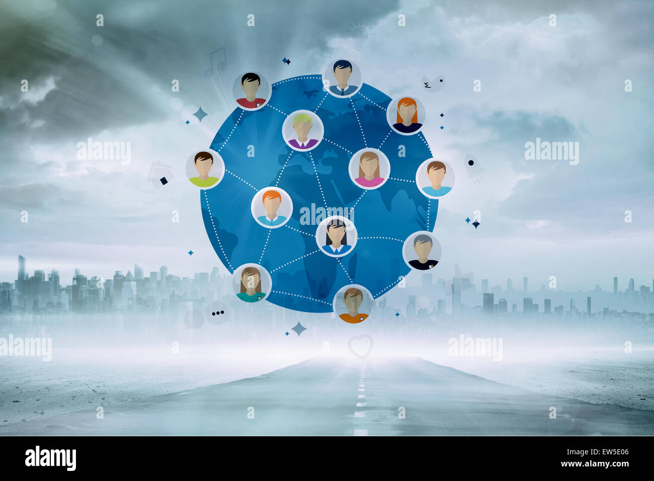 Online community hi-res stock photography and images - Alamy