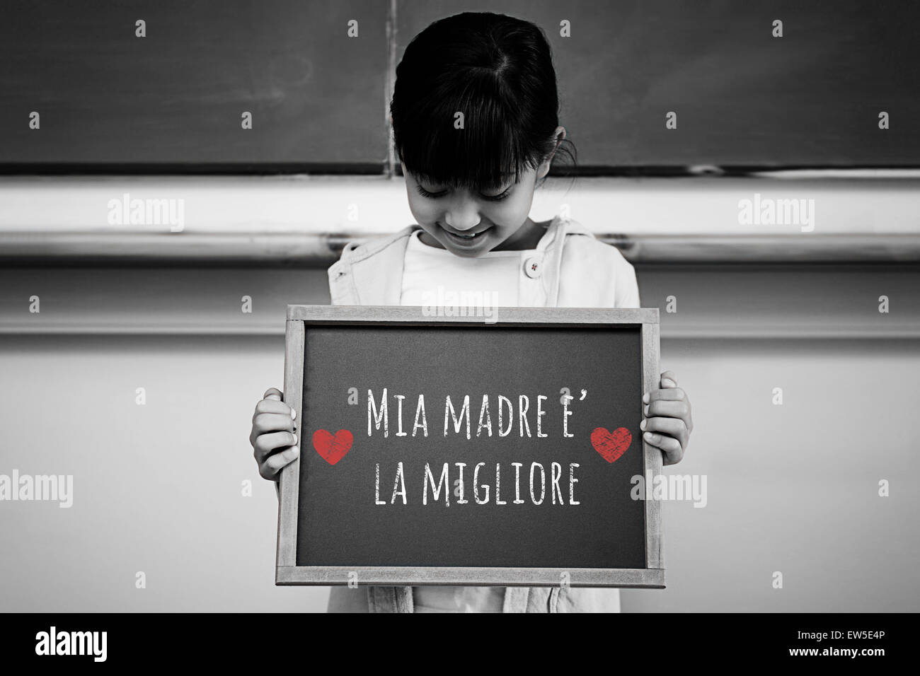 Composite image of italian mothers day message Stock Photo - Alamy