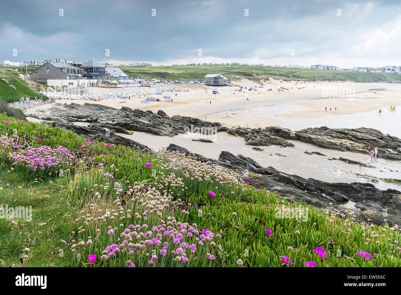 Fistral Beach In Newquay, Cornwall Stock Photo - Alamy