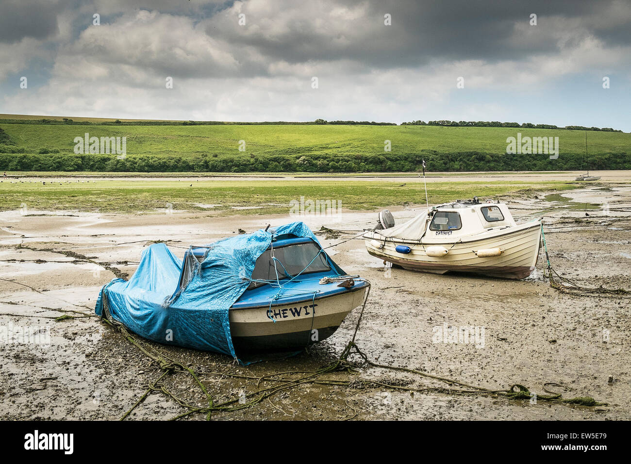 The Gannel Estuary in Newquay, Cornwall Stock Photo - Alamy
