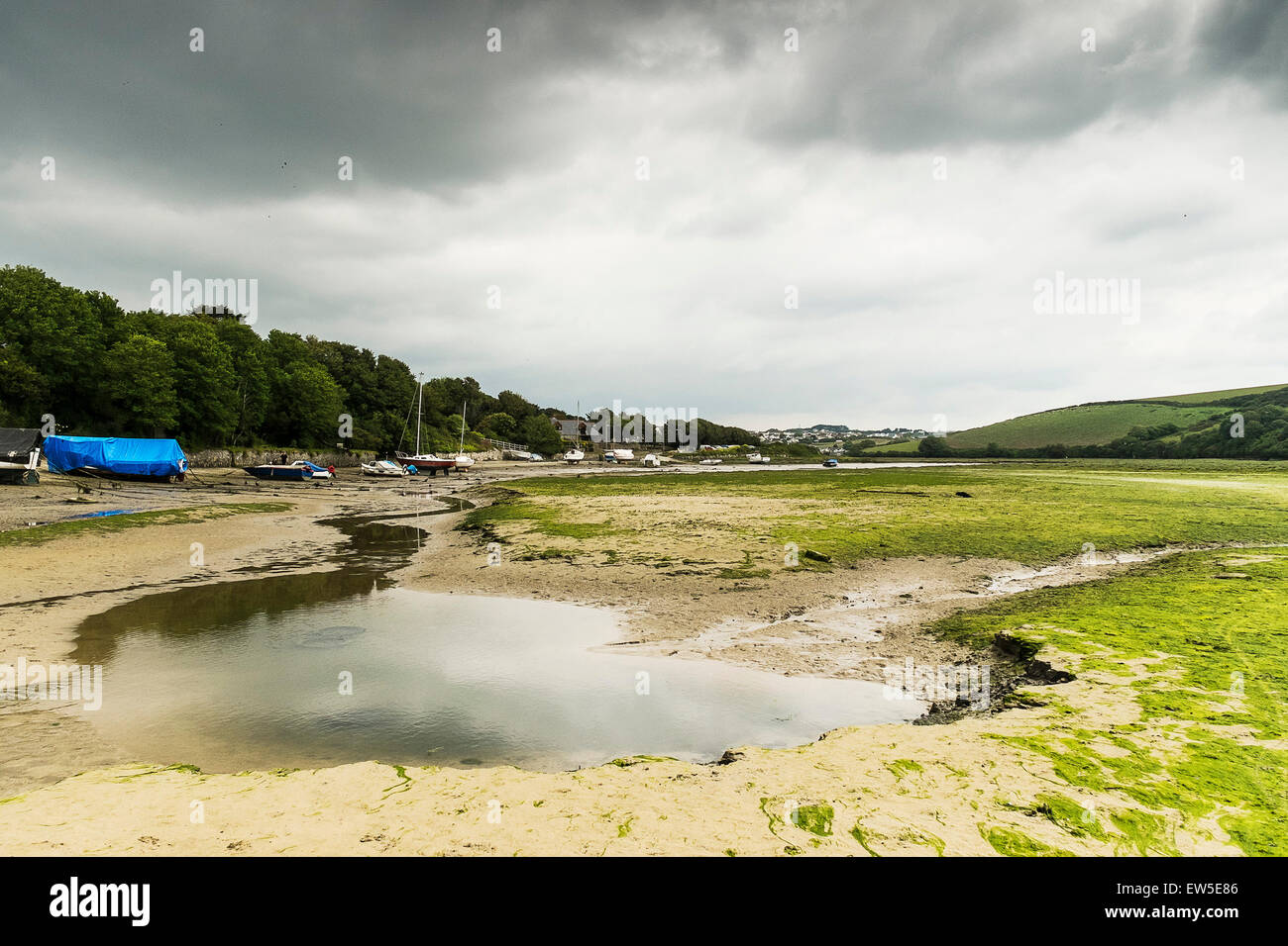 The Gannel Estuary in Newquay, Cornwall Stock Photo - Alamy
