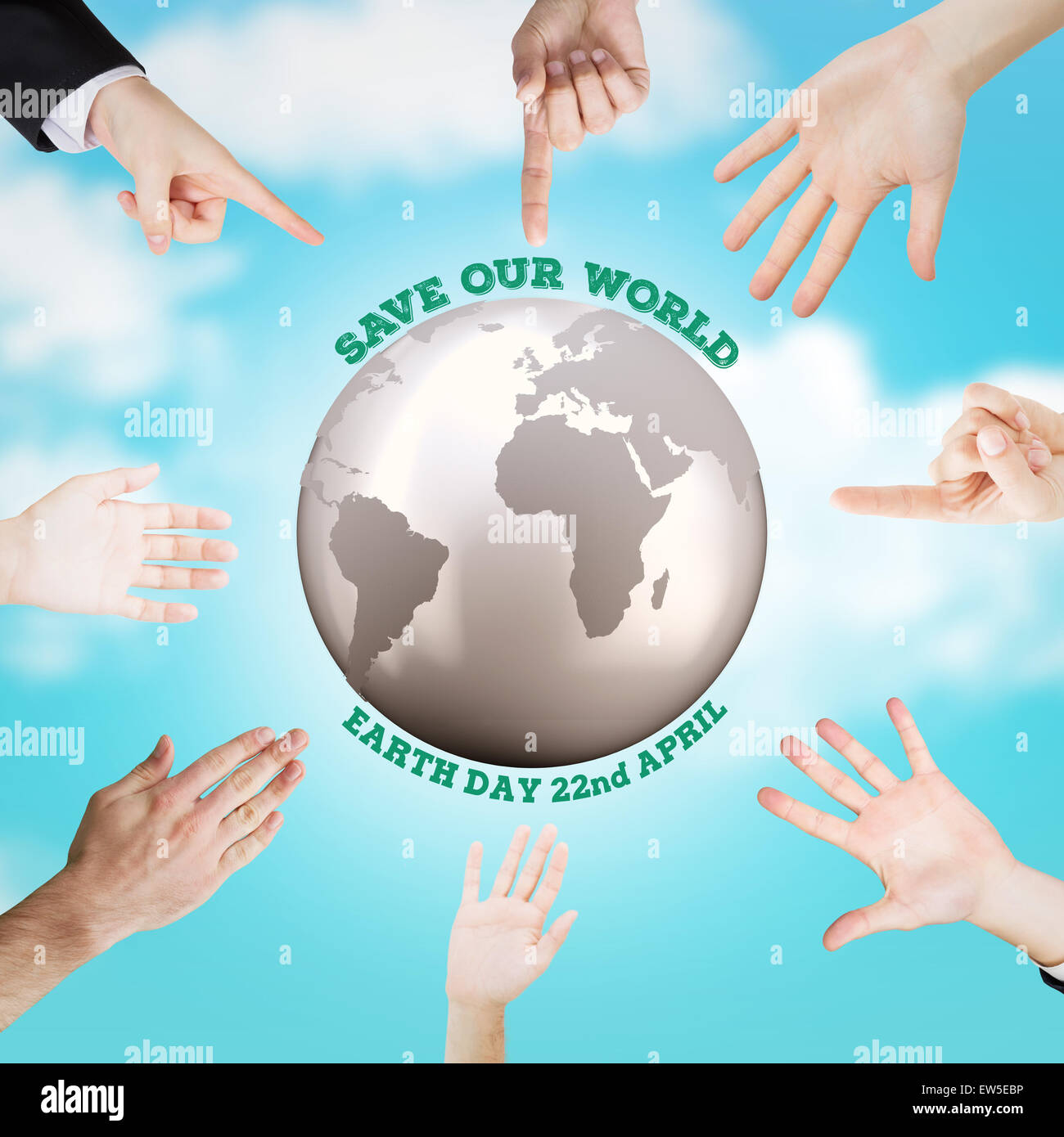 World on our hands hi-res stock photography and images - Alamy