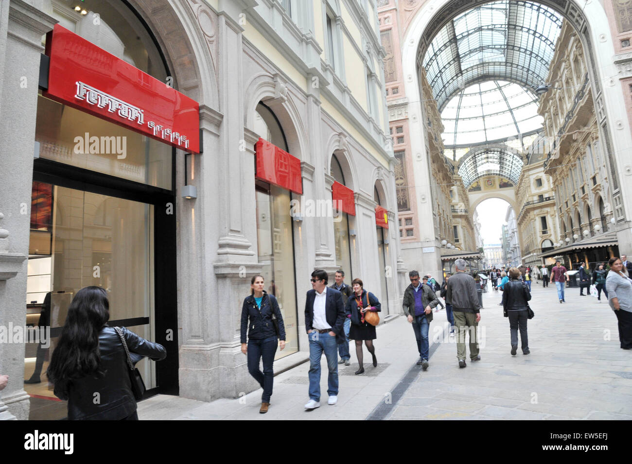 Grand opening of the new Ferrari store/showroom in Milan Featuring ...