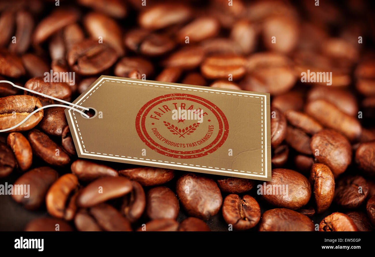 Composite image of fair trade graphic Stock Photo - Alamy