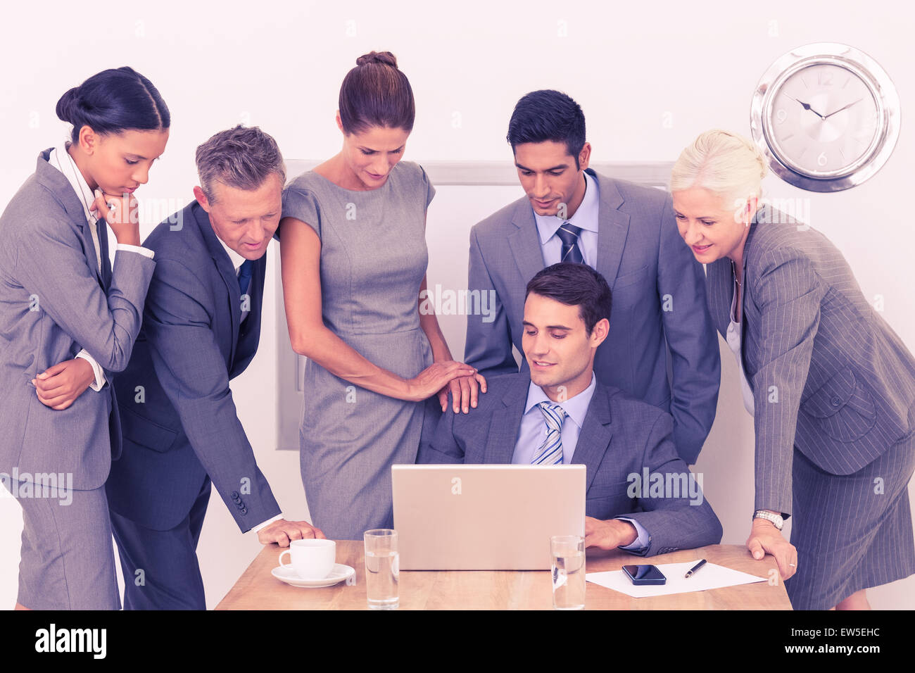 Business people using laptop Stock Photo - Alamy Business people using laptop Stock Photo - Alamy