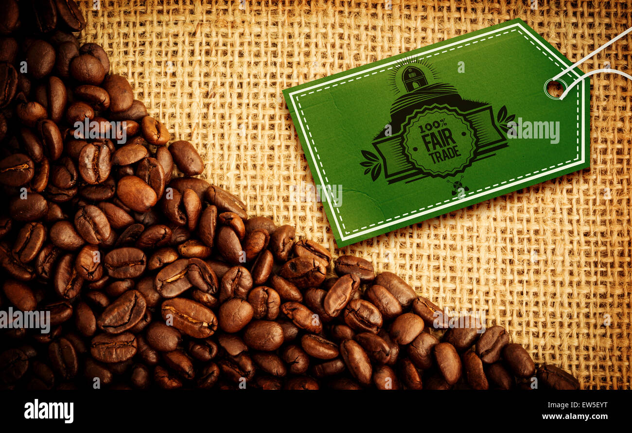 Composite image of fair trade graphic Stock Photo - Alamy
