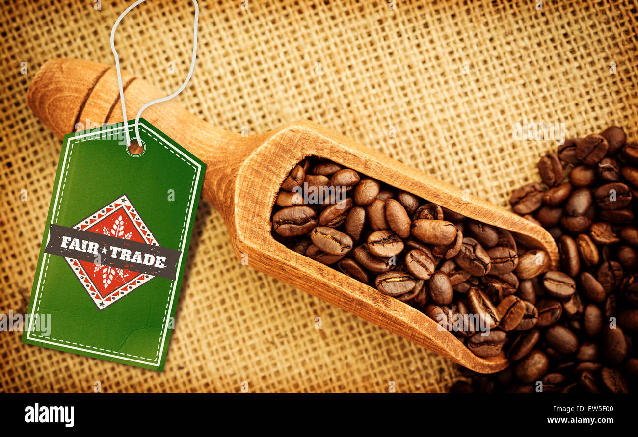 Composite image of fair trade graphic Stock Photo - Alamy
