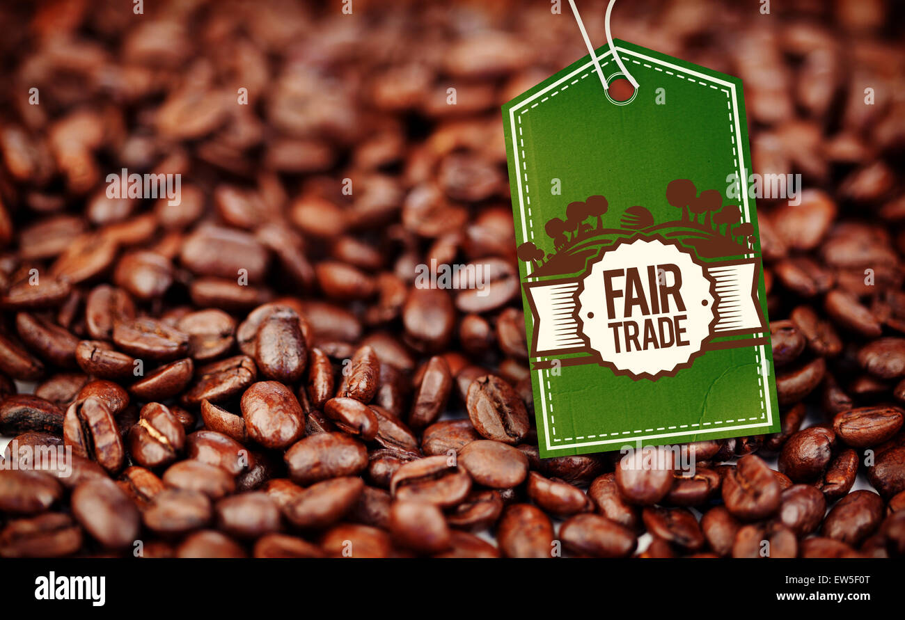 Composite image of fair trade graphic Stock Photo - Alamy
