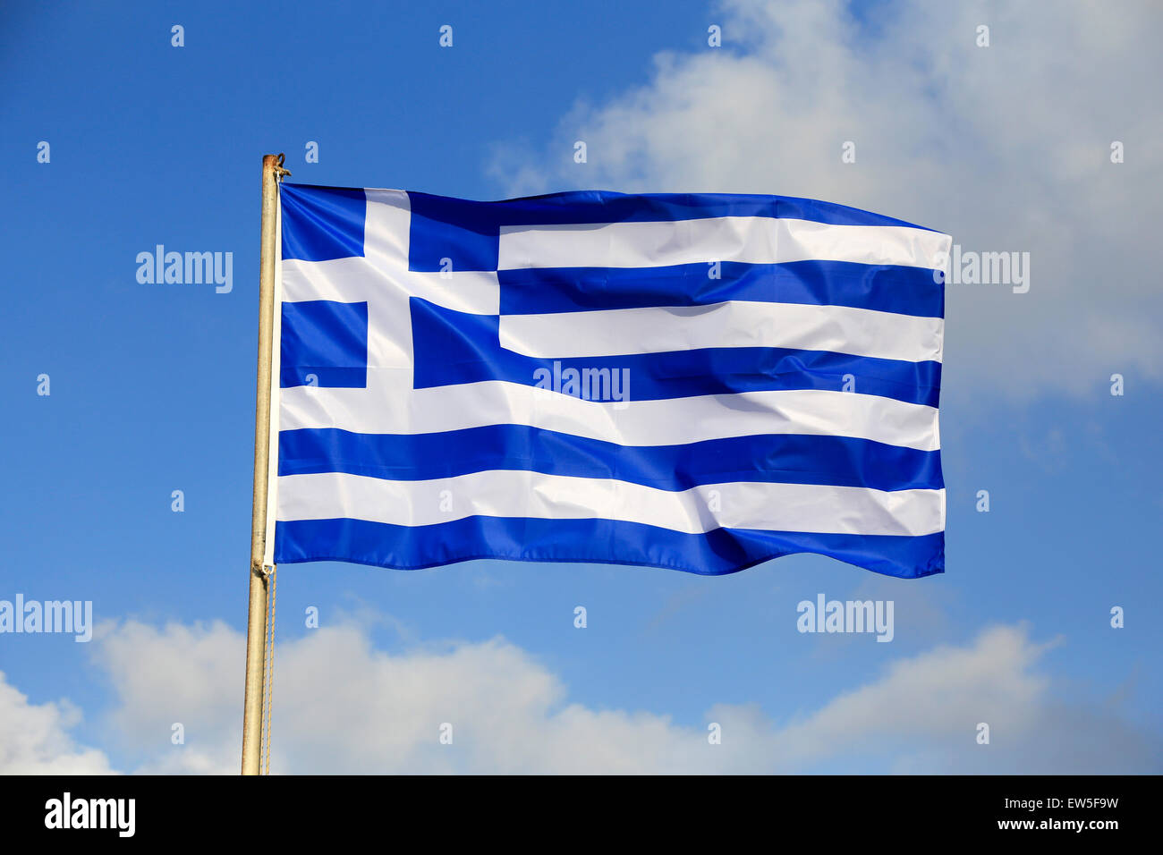 Greece flag hi-res stock photography and images - Alamy