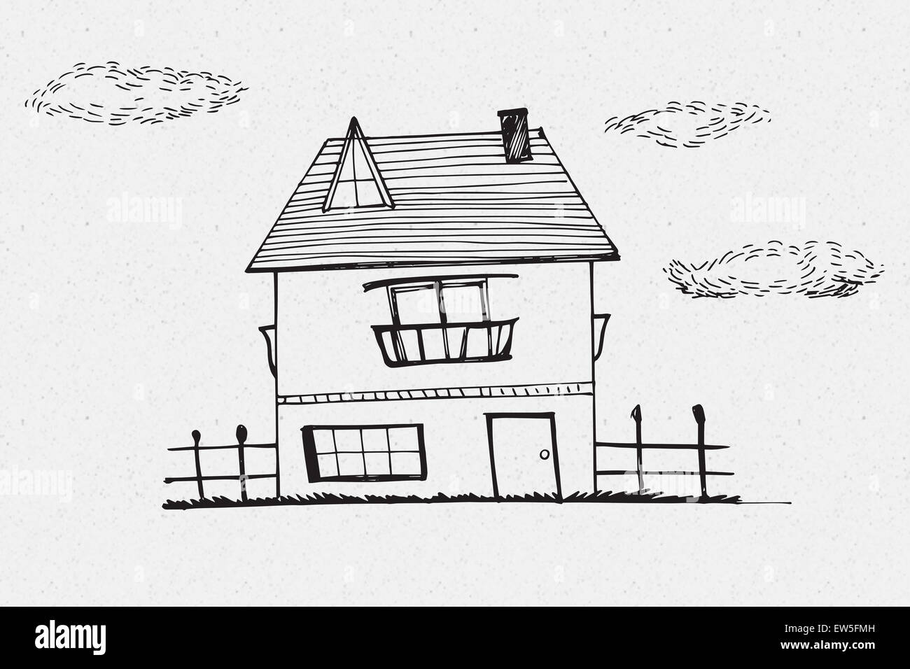 Composite image of hand drawn house Stock Photo - Alamy