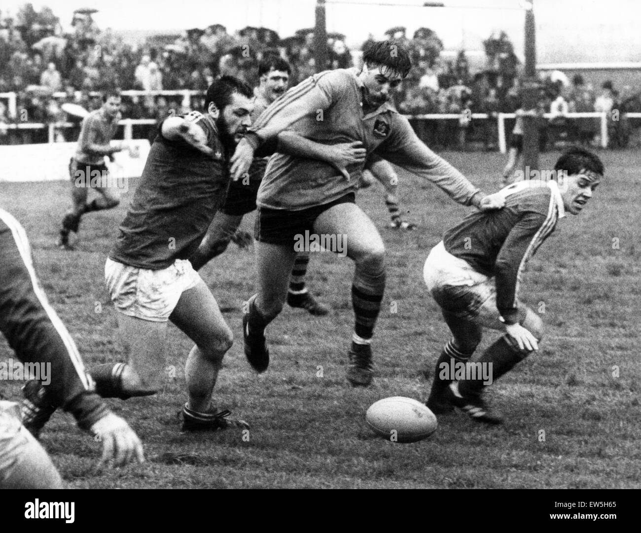 Llanelli v Australia rugby match, during the Australia tour of Britain ...